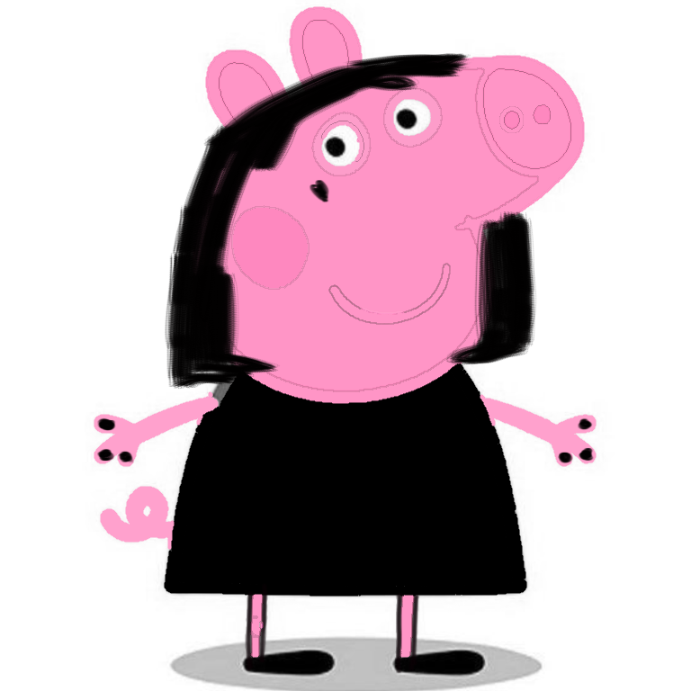 peppa pig as an e-girl - ibisPaint