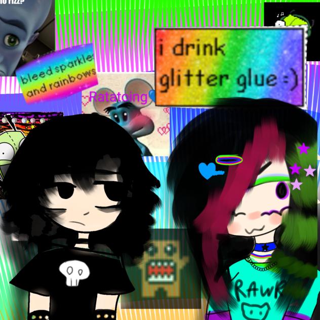 emo and scene - ibisPaint