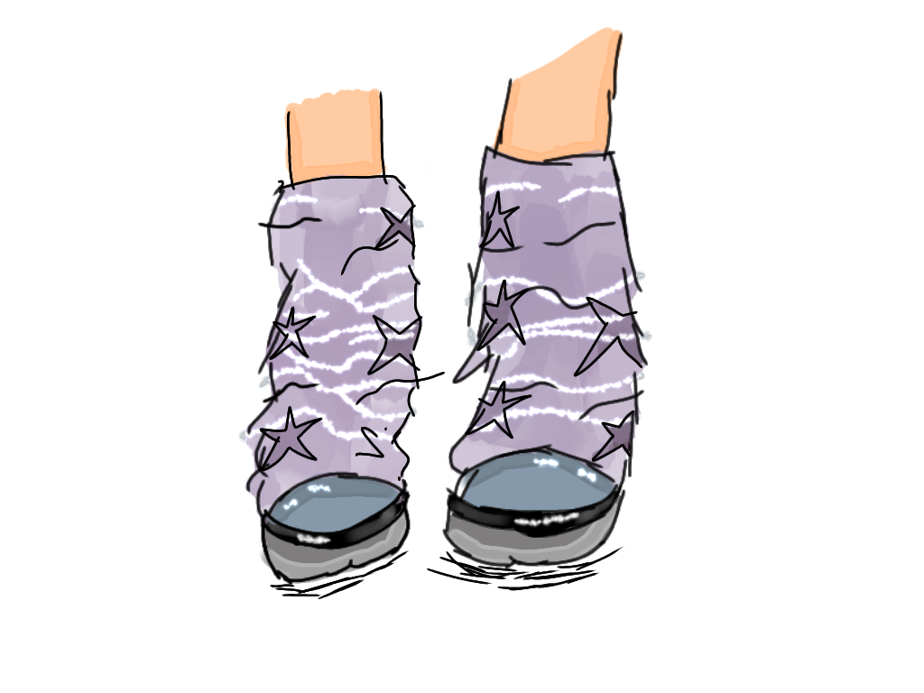 shoes and some cute stockings - ibisPaint