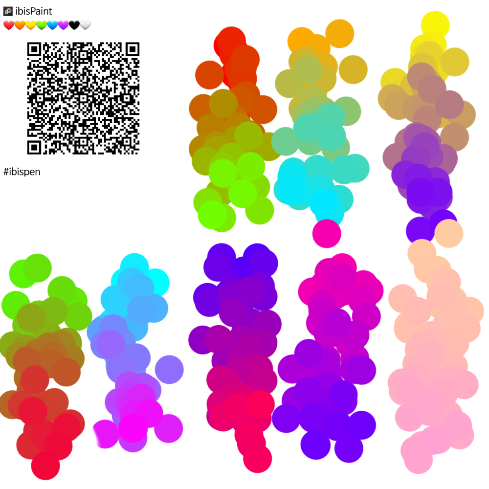 🔴🟠🟡🟢🔵🟣⚪⚫ - ibisPaint