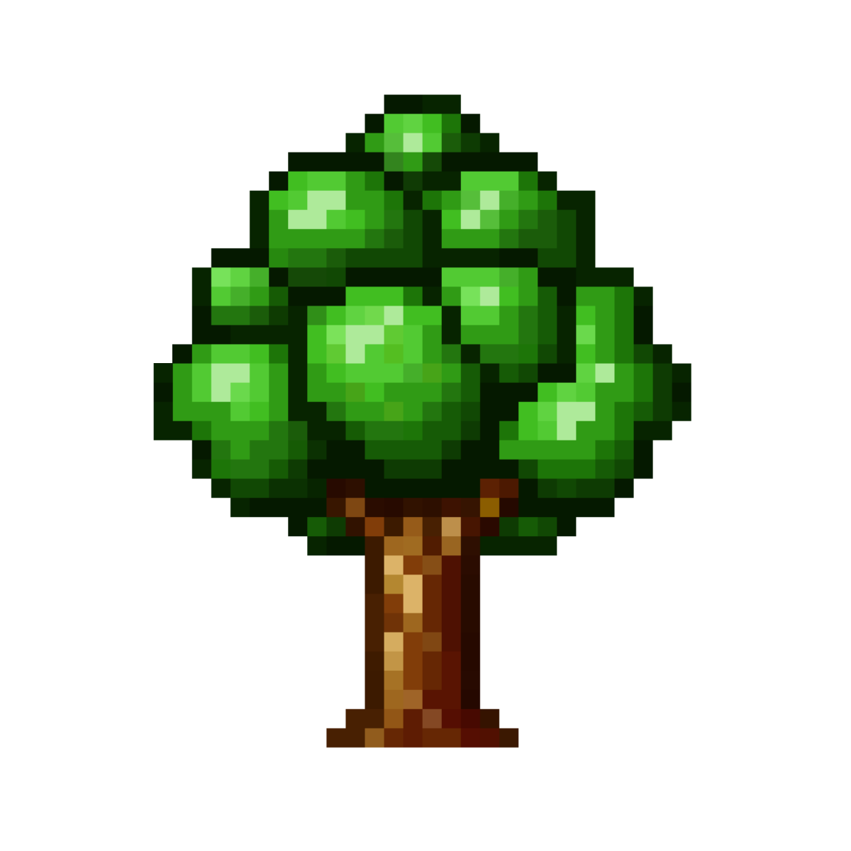 tree pixel sticker - ibisPaint