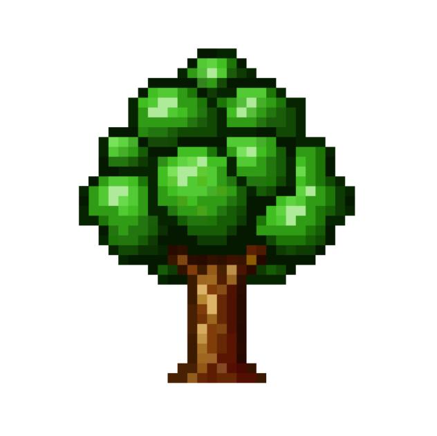 tree pixel sticker - ibisPaint