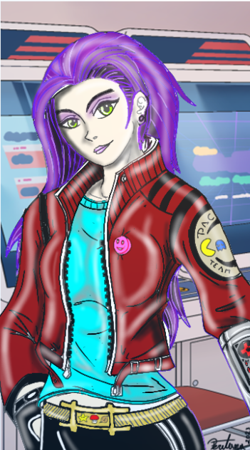 retro girl 90's - ibisPaint