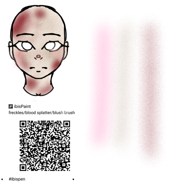 blush, freckles, blood splatter brush - ibisPaint
