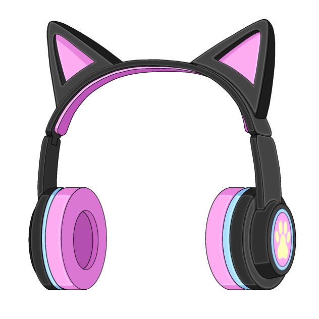 Cat ears headphone 1b - ibisPaint