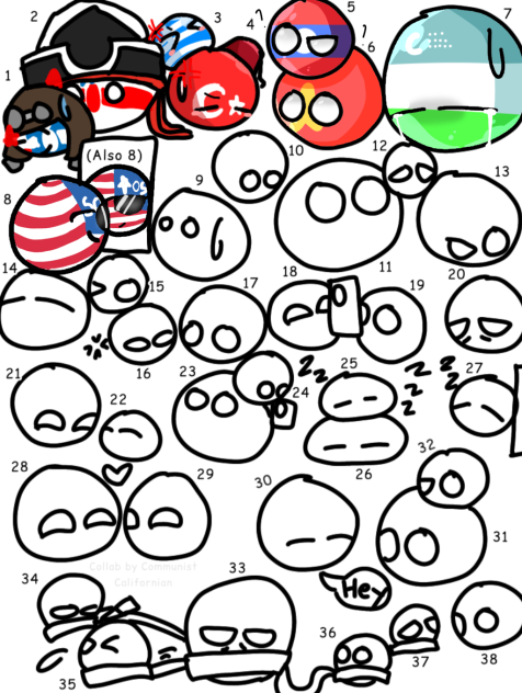 Country balls Collab - ibisPaint