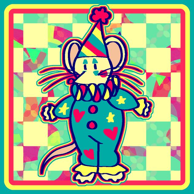 Clown mouse - ibisPaint
