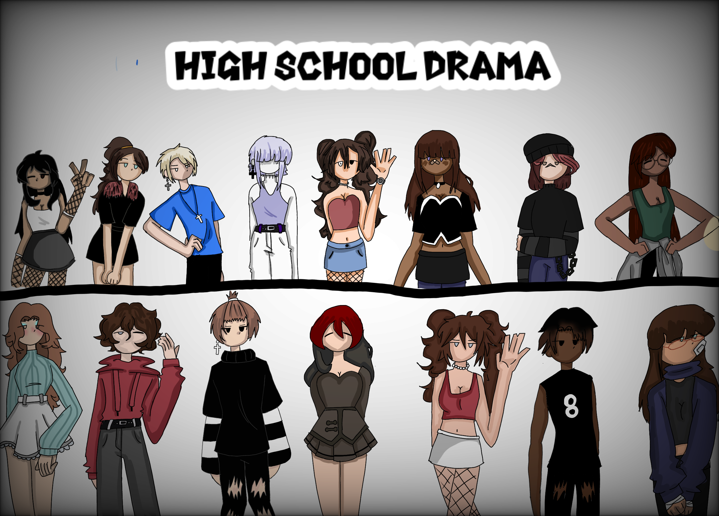 High school drama banner - ibisPaint