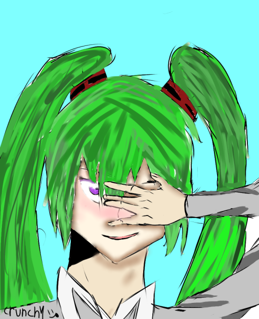 ummm green hair - ibisPaint