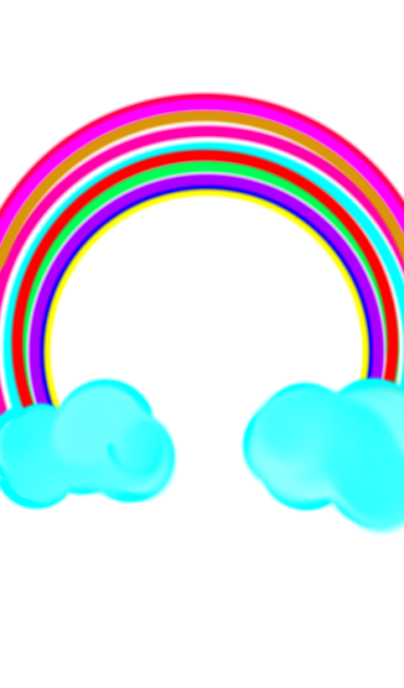 how to draw a rainbow 🌈 - ibisPaint