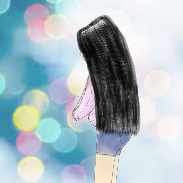 Walking alone on the streets... - ibisPaint