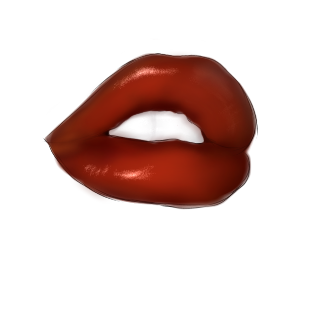 Wine Red lips - ibisPaint