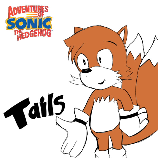 Adventures of Sonic the hedgehog Tails - ibisPaint