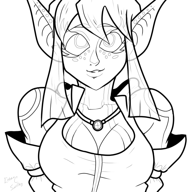 Alluring Ara (Lineart) - ibisPaint