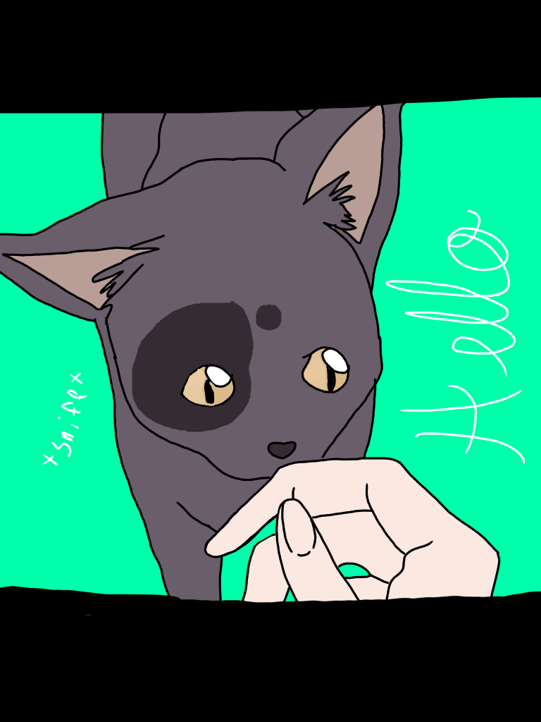 Cally sniffing - ibisPaint