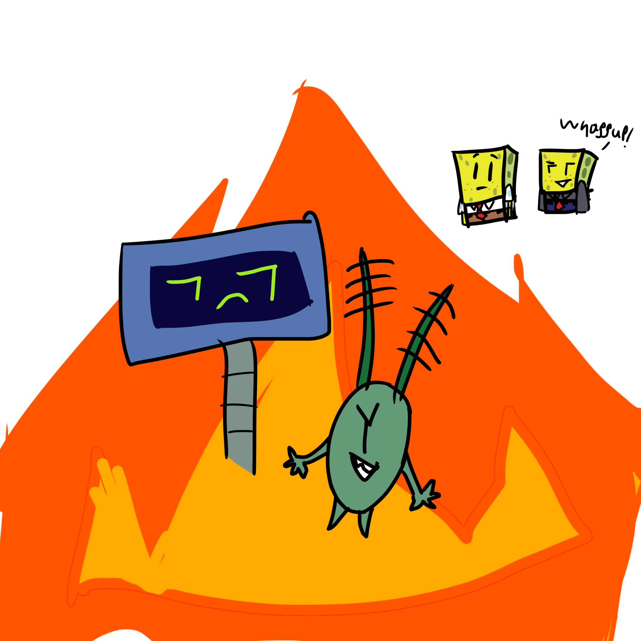 Poorly drawn plankton and karen - ibisPaint