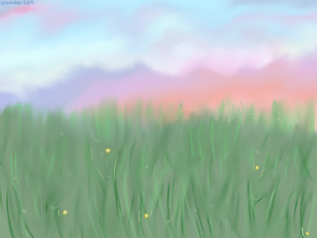 🌅🌱Sunset In The Fields🌱🌅 - ibisPaint