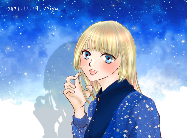 Today is a total lunar eclipse in Japan - ibisPaint