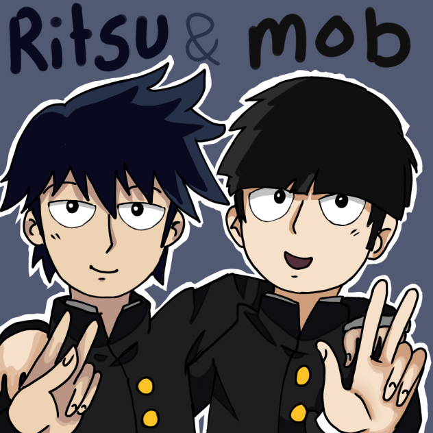 Mob and ritsu - ibisPaint