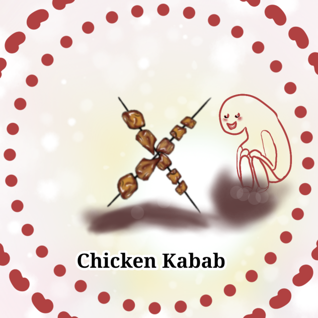 coming chicken kabab - ibisPaint
