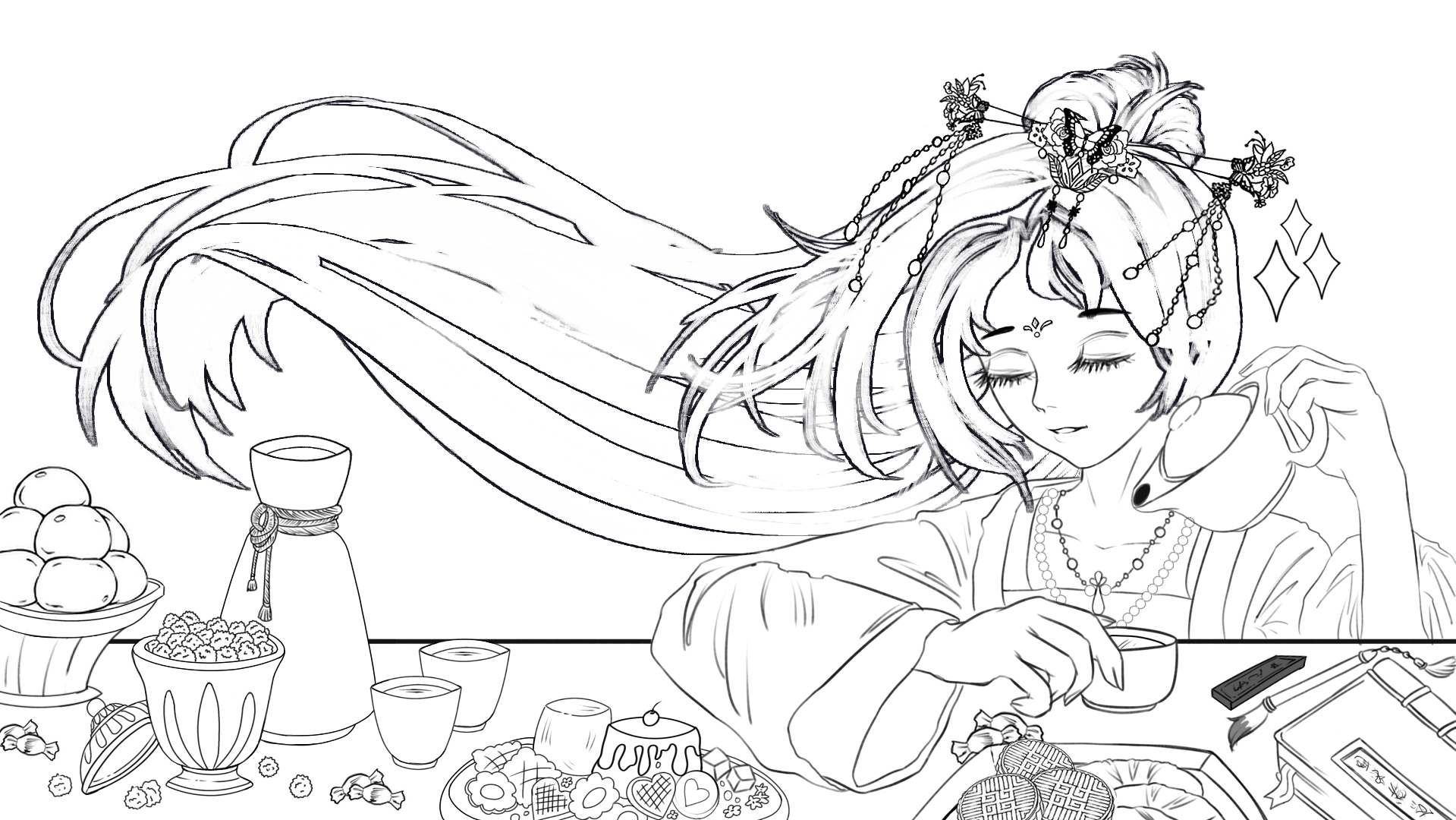 Detailed colouring page! - ibisPaint