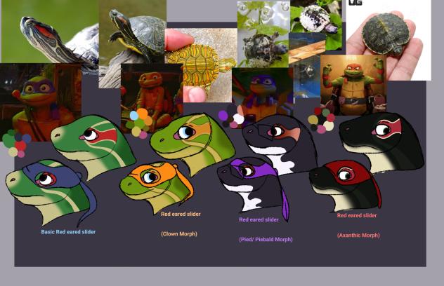 TMNT design concept headshots - ibisPaint