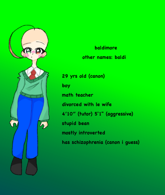 character profile-baldi - ibisPaint