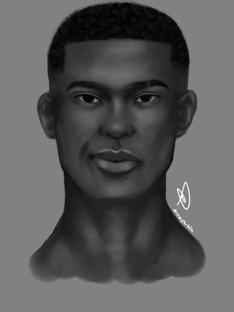 Black man portrait - ibisPaint