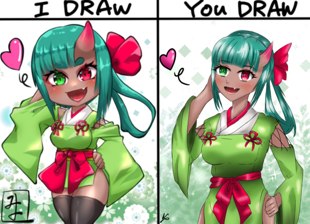 I draw you draw with Miyo - ibisPaint