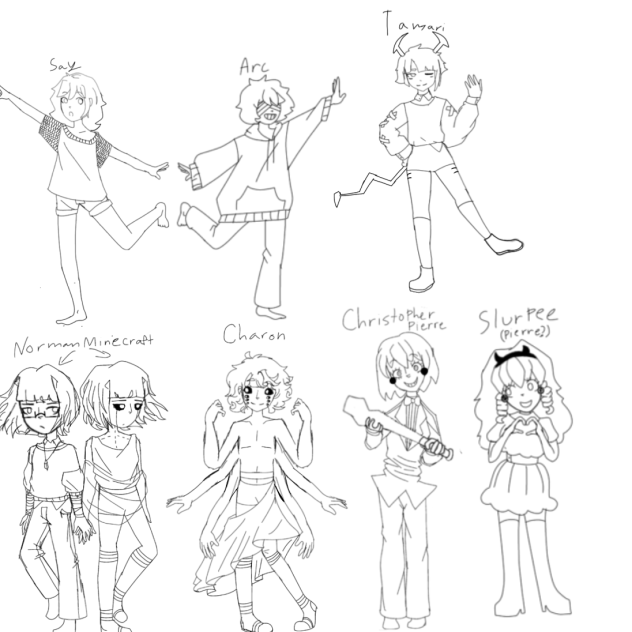 Some ghost and pals doodles - ibisPaint