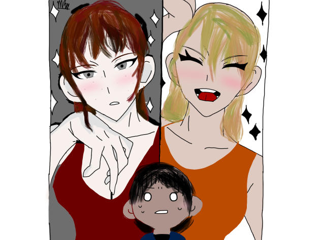 Me and Lilli abusing Johnny 🥰 - ibisPaint