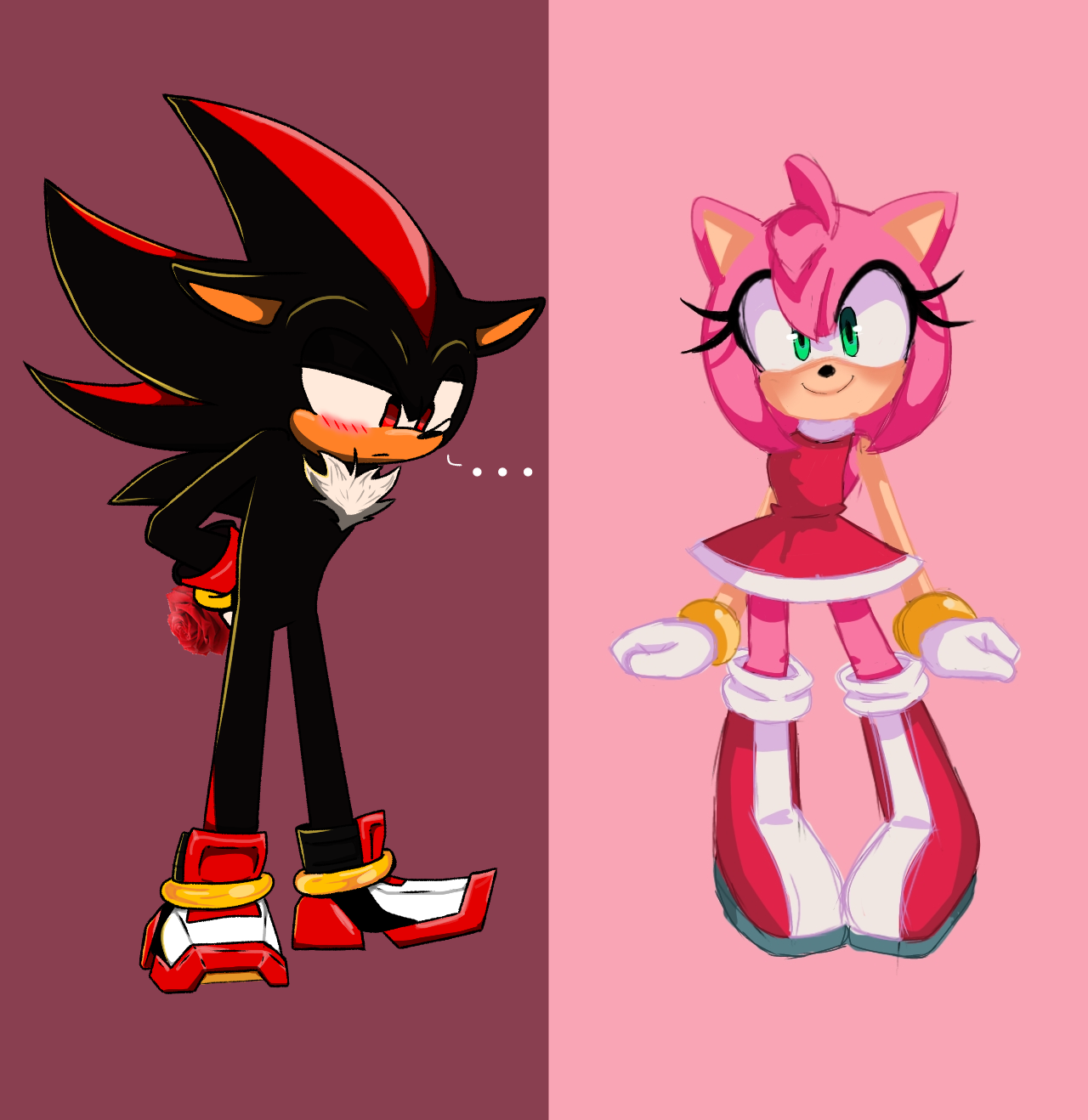 Shadow and Amy! - ibisPaint