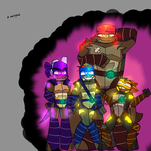 Rottmnt but (kinda) real turtle colors - ibisPaint