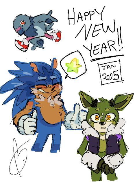 First doodles of 2025 - ibisPaint