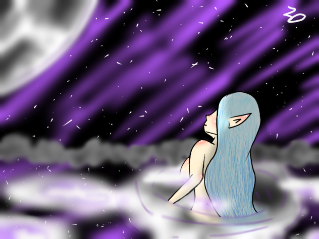 bathing moon - ibisPaint