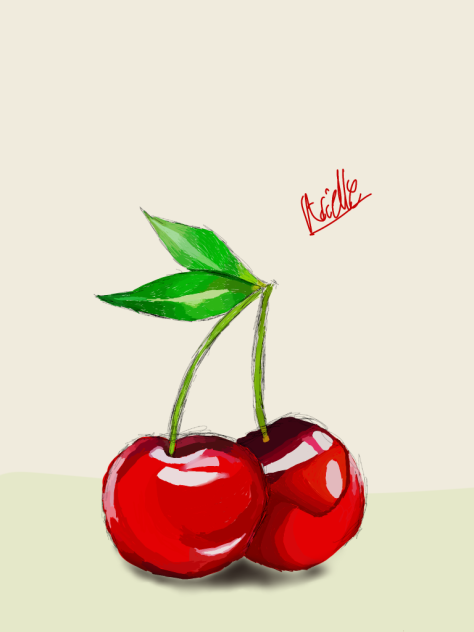 Cherry realistic finished small details - ibisPaint