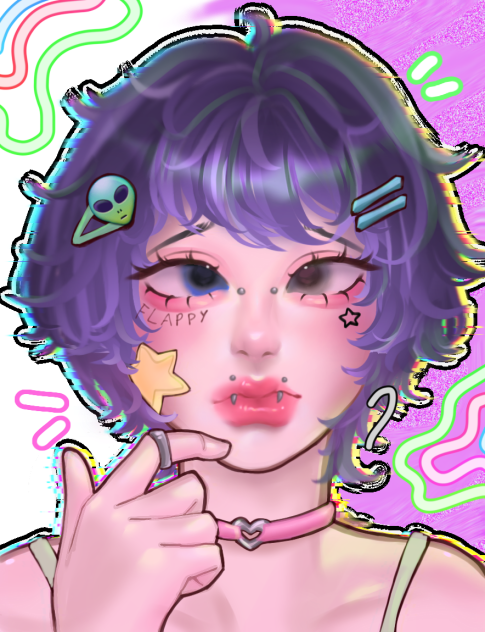alien girl - ibisPaint