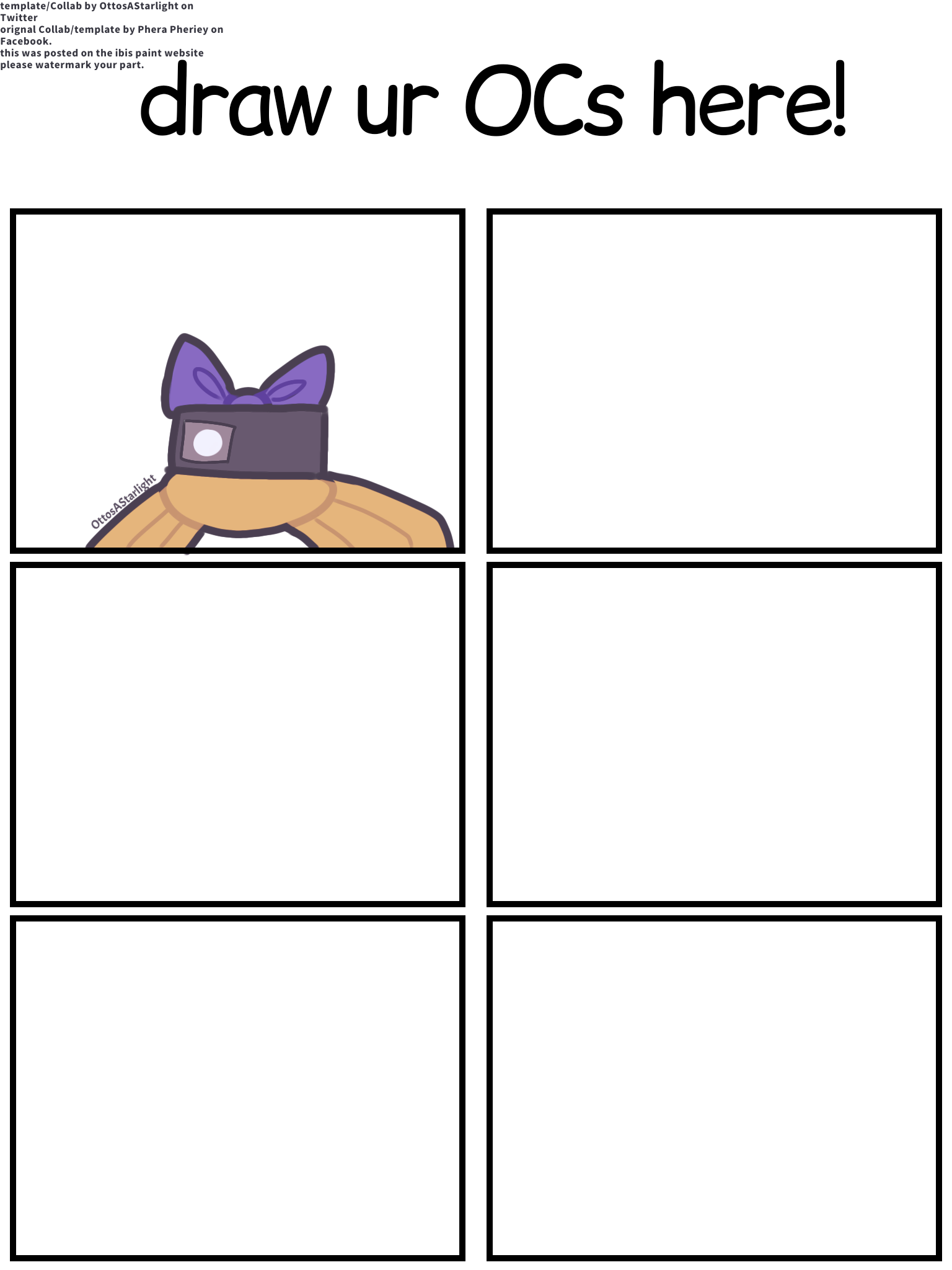 draw ur OCs here Collab - ibisPaint