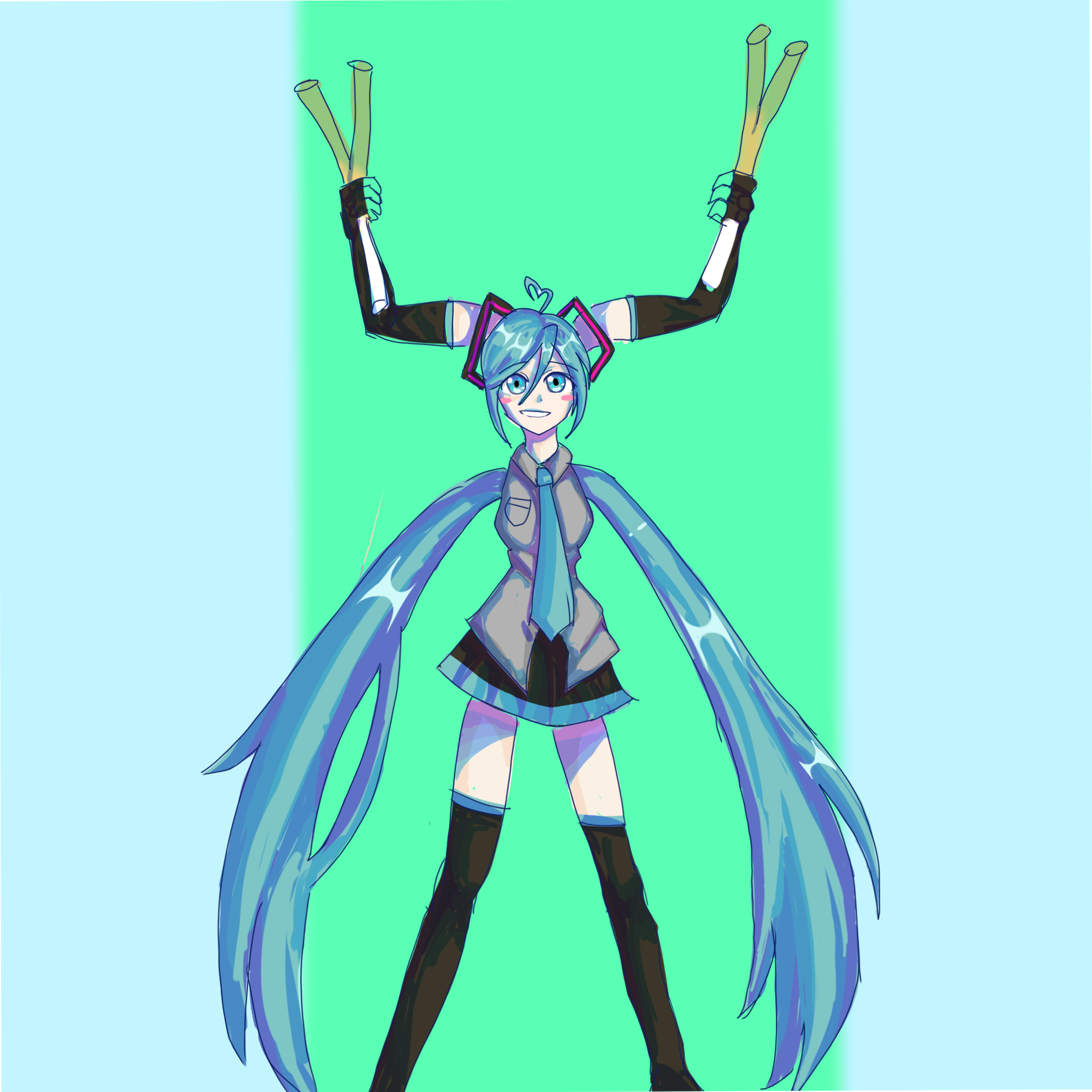 Hatsune miku…wait what - ibisPaint
