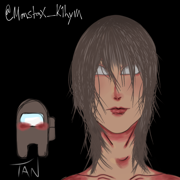 Tan among us turns human - ibisPaint