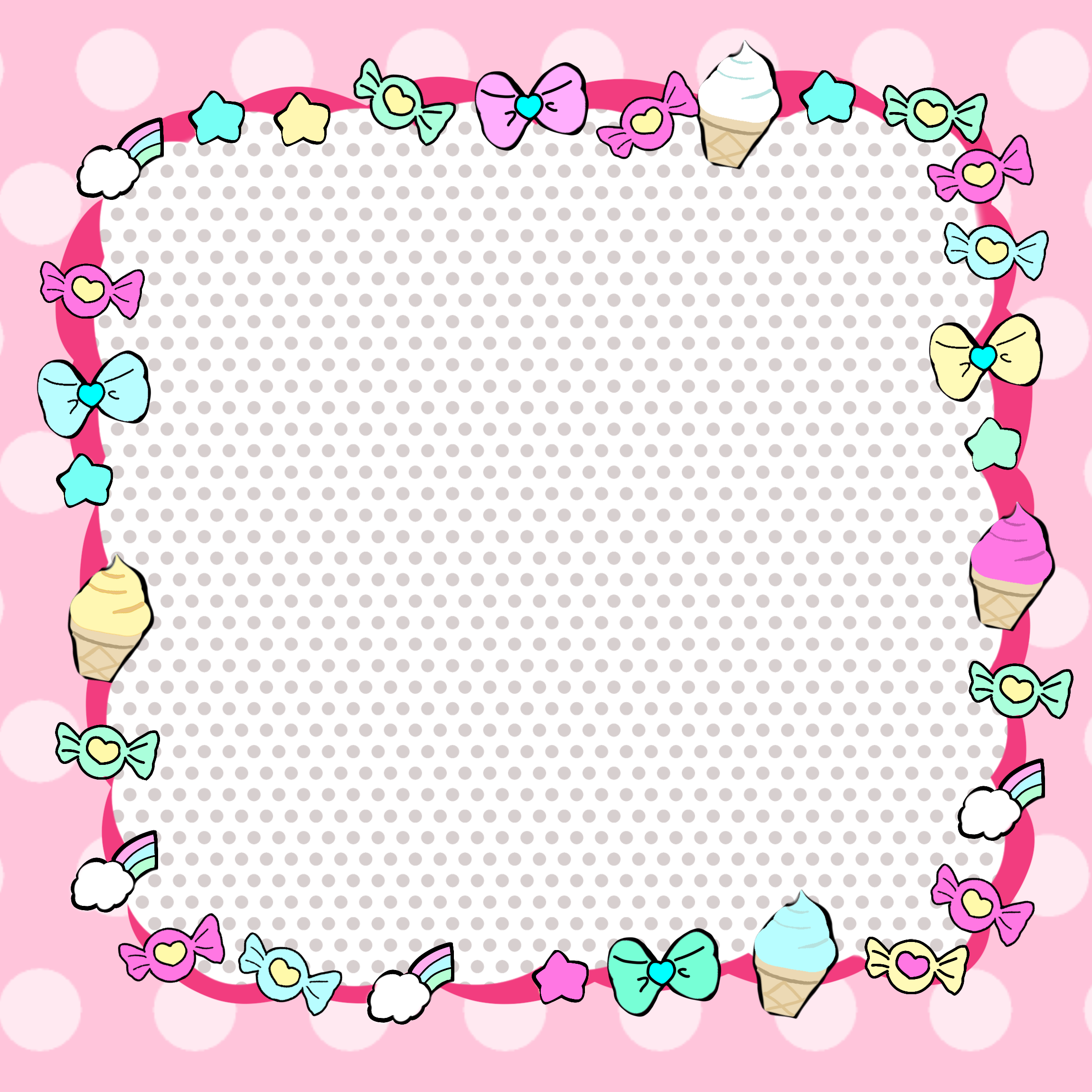 Cute dreamy Background Candy theme - ibisPaint