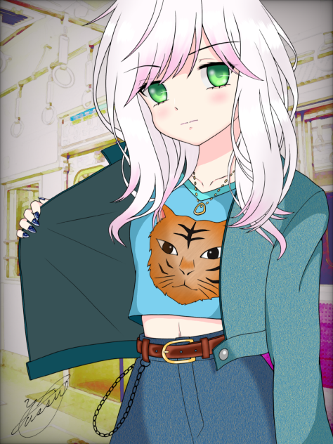 Painted Tiger Girl - ibisPaint