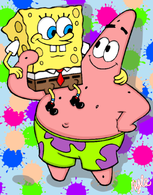 SpongeBob SquarePants and Patrick Star - ibisPaint