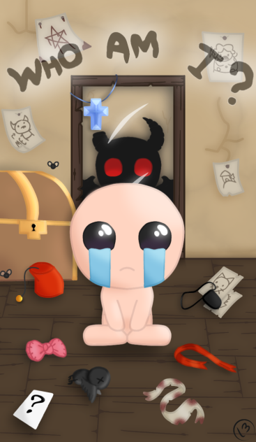 WHO AM I Binding of Isaac Wallpaper - ibisPaint