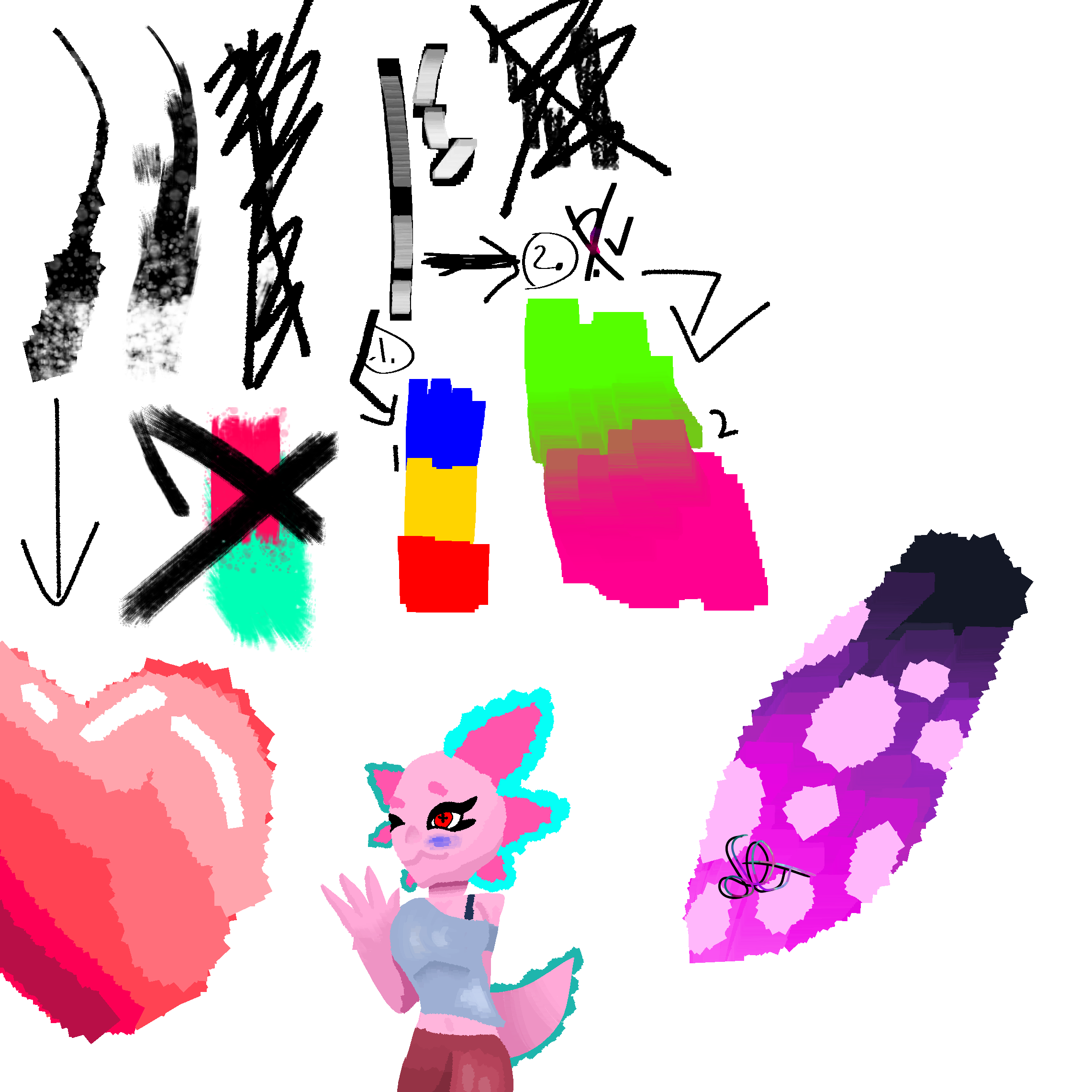 testing Splatoon brushes...again - ibisPaint