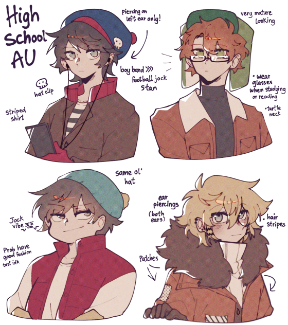 South Park High School AU Designs - ibisPaint