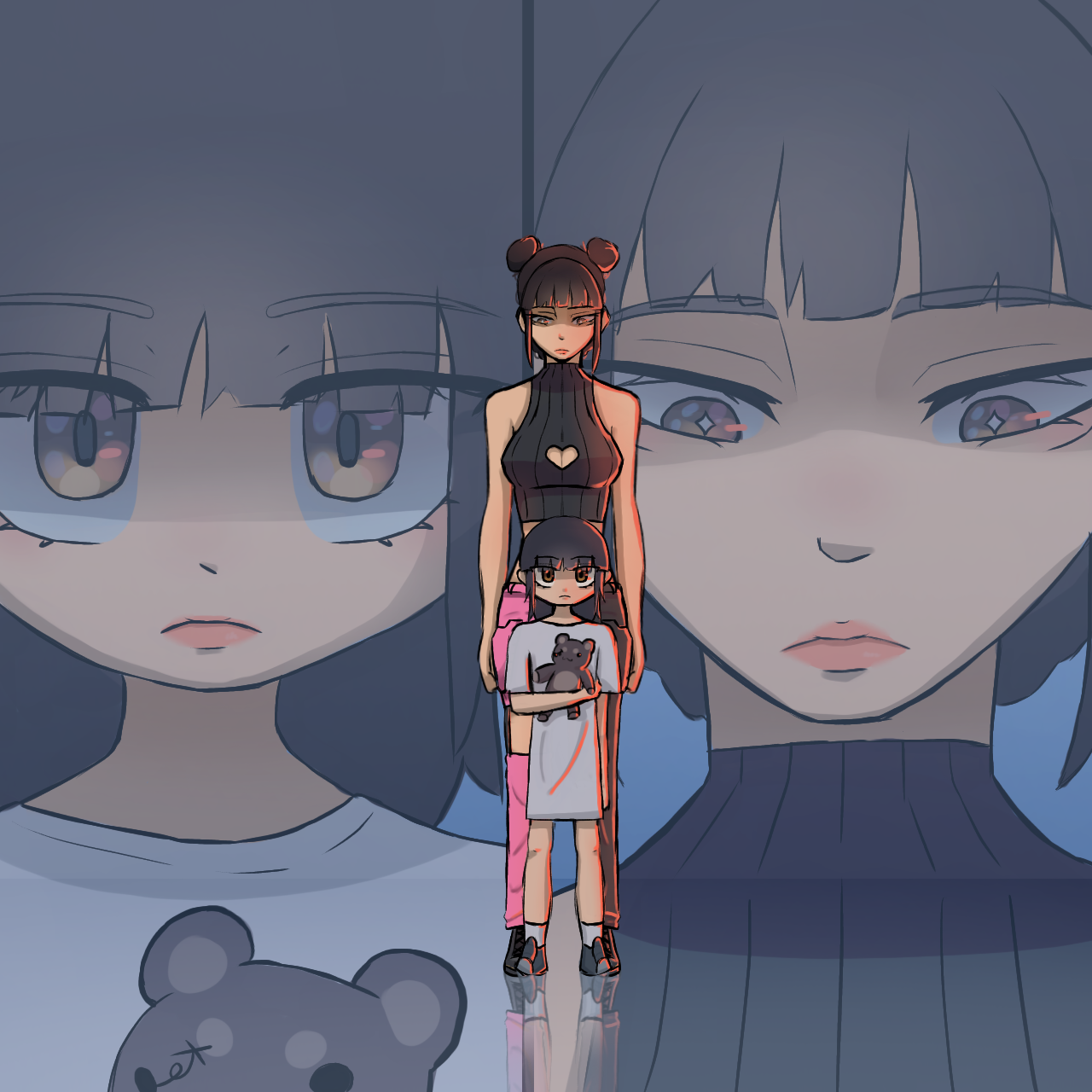 sano meets her past self - ibisPaint