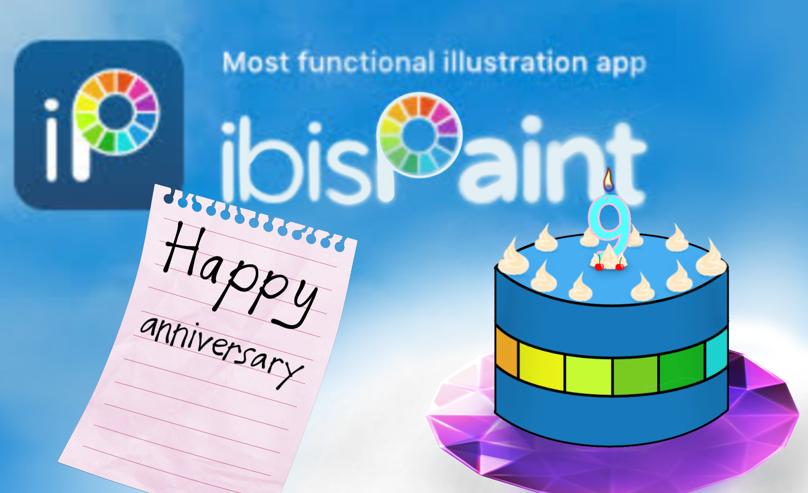 Happy 9th anniversary for ibis paint - ibisPaint