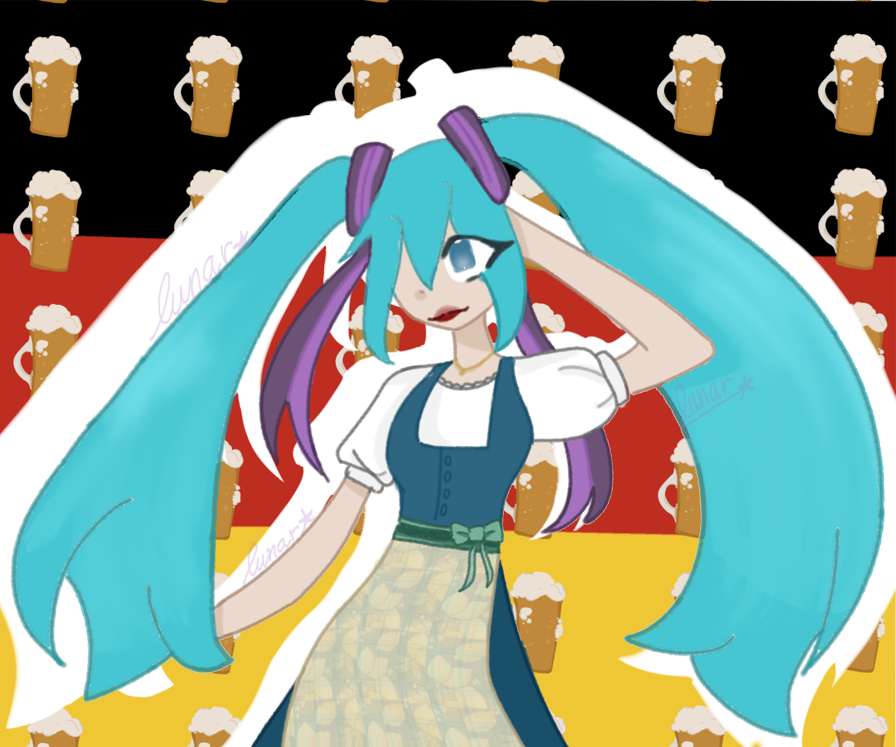 German or Bavarian Miku 🇩🇪 - ibisPaint