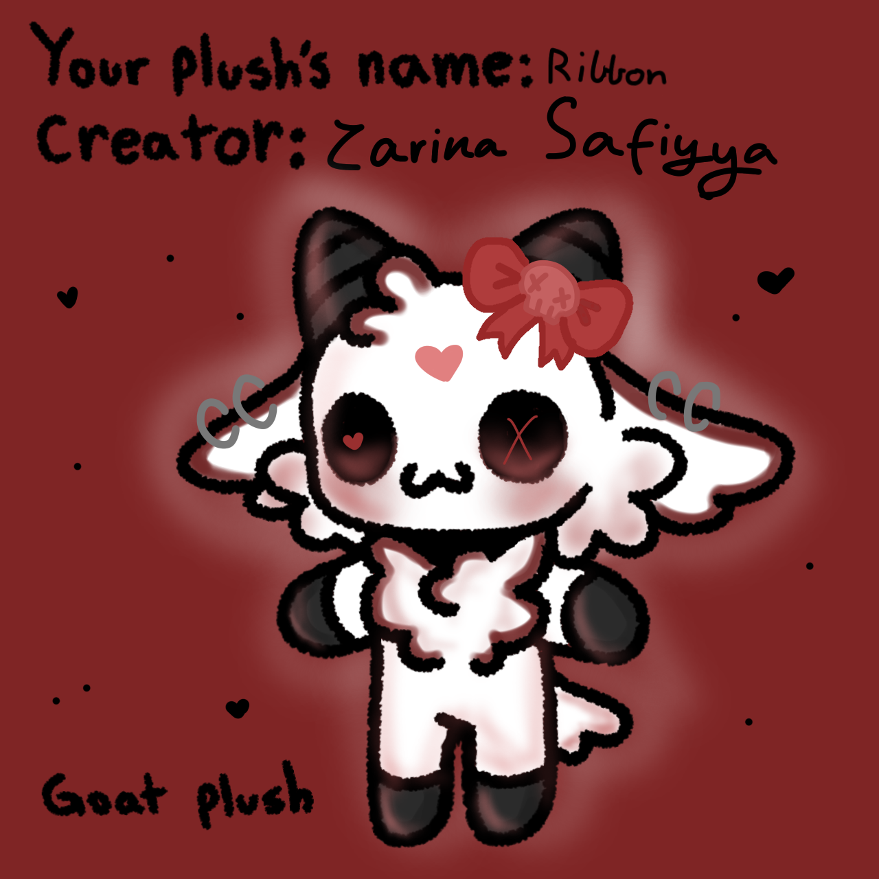 my goat plushie - ibisPaint